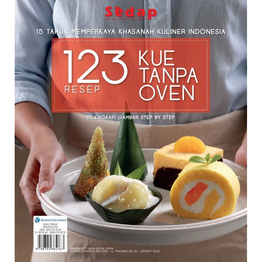 Jual Buku Resep Kue Seri Sedap edisi Tebal: 123 KUE TANPA OVEN (Hard ...
