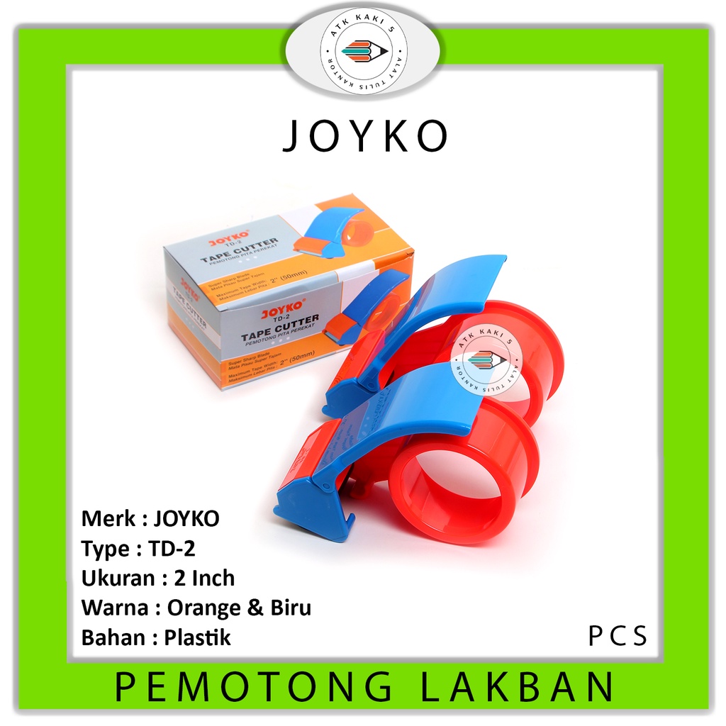 Jual JOYKO - Tape Dispenser TD02 Pemotong Lakban 2Inch - PCS | Shopee Indonesia