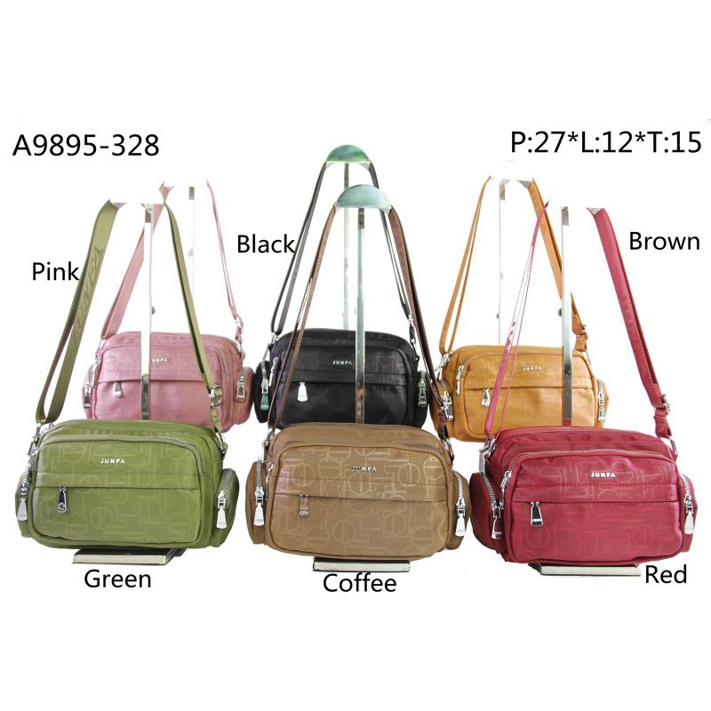 Jual HARGA DISKON.!!! Tas SELEMPANG wanita JUNFA A9795-328# parasut ...