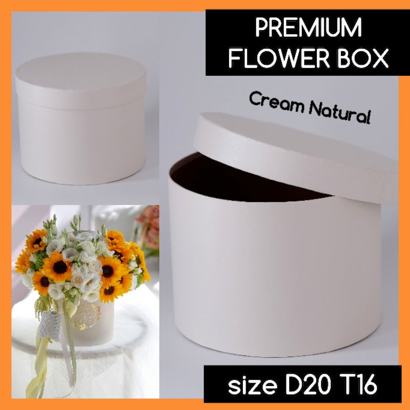Jual Bloom Box BUNGA PREMIUM WARNA POLOS / FLOWER BOX PREMIUM , BOX BUNGA , VAS BUNGA , BLOOM ...