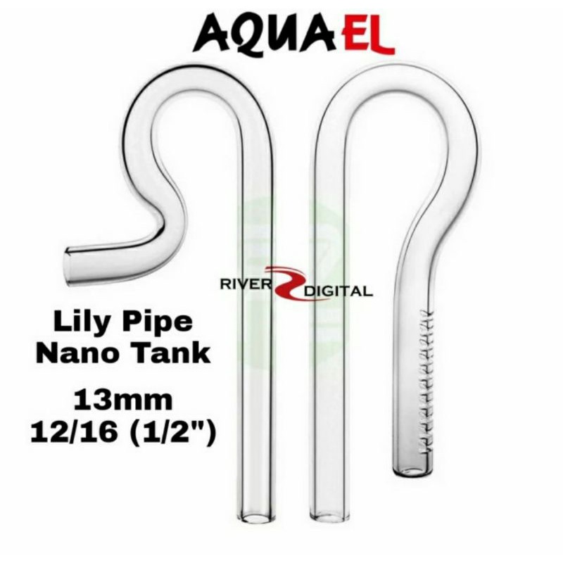 Jual Aquascape Lily Pipe Mini Nano Tank Glass Kaca Inflow & Outflow ...