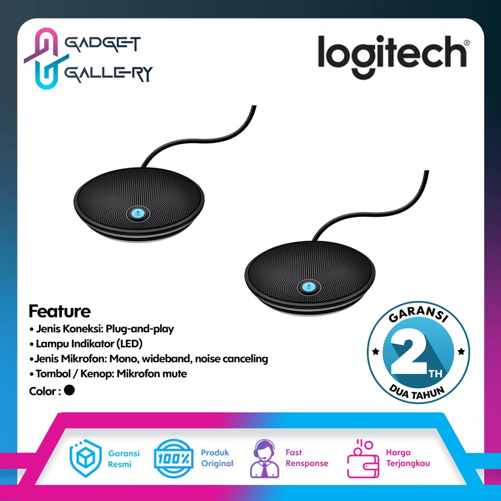 Jual Logitech Group Expansion Mic Microphone for Video Conferencing ...