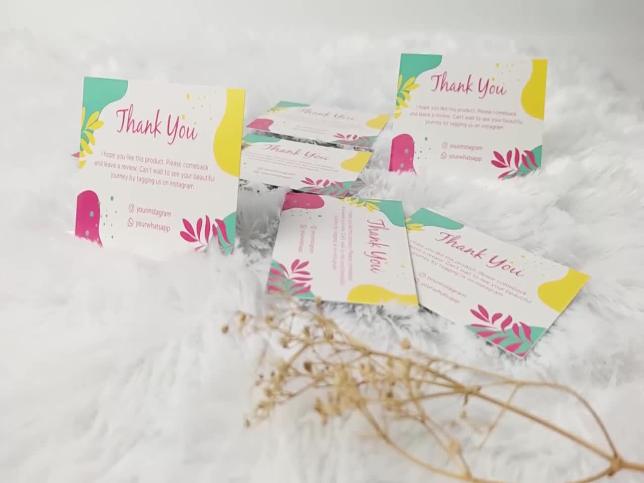 Jual Thank You Card / A3+ (Ukuran Custom) - Thankyou Card - Kartu ...