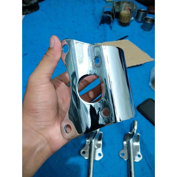 Jual PANGKON MESIN GL 100 / PANGKON MESIN CB ORIGINAL CHROME | Shopee ...