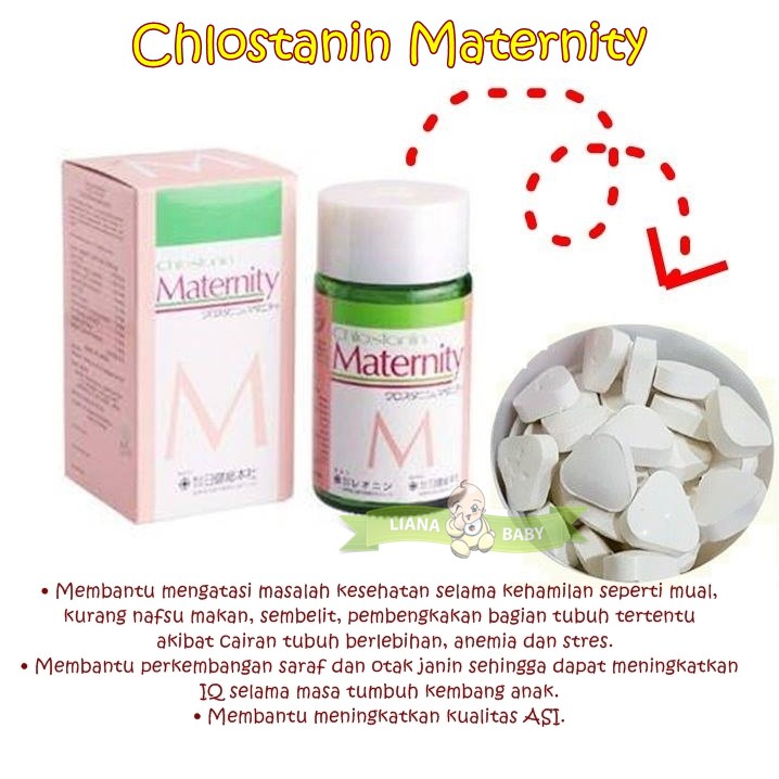 Jual CHLOSTANIN MATERNITY ISI 120 TABLET VITAMIN IBU HAMIL DAN MENYUSUI ...