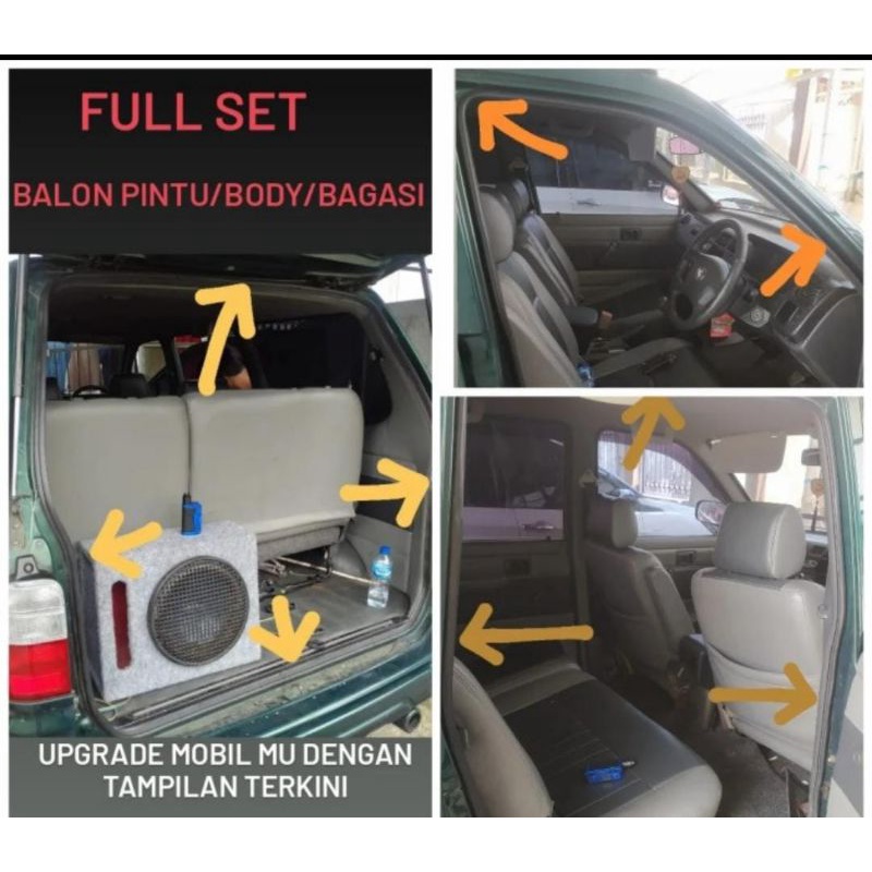 Jual karet balon karet peredam pintu mobil toyota kijang original set 5 ...