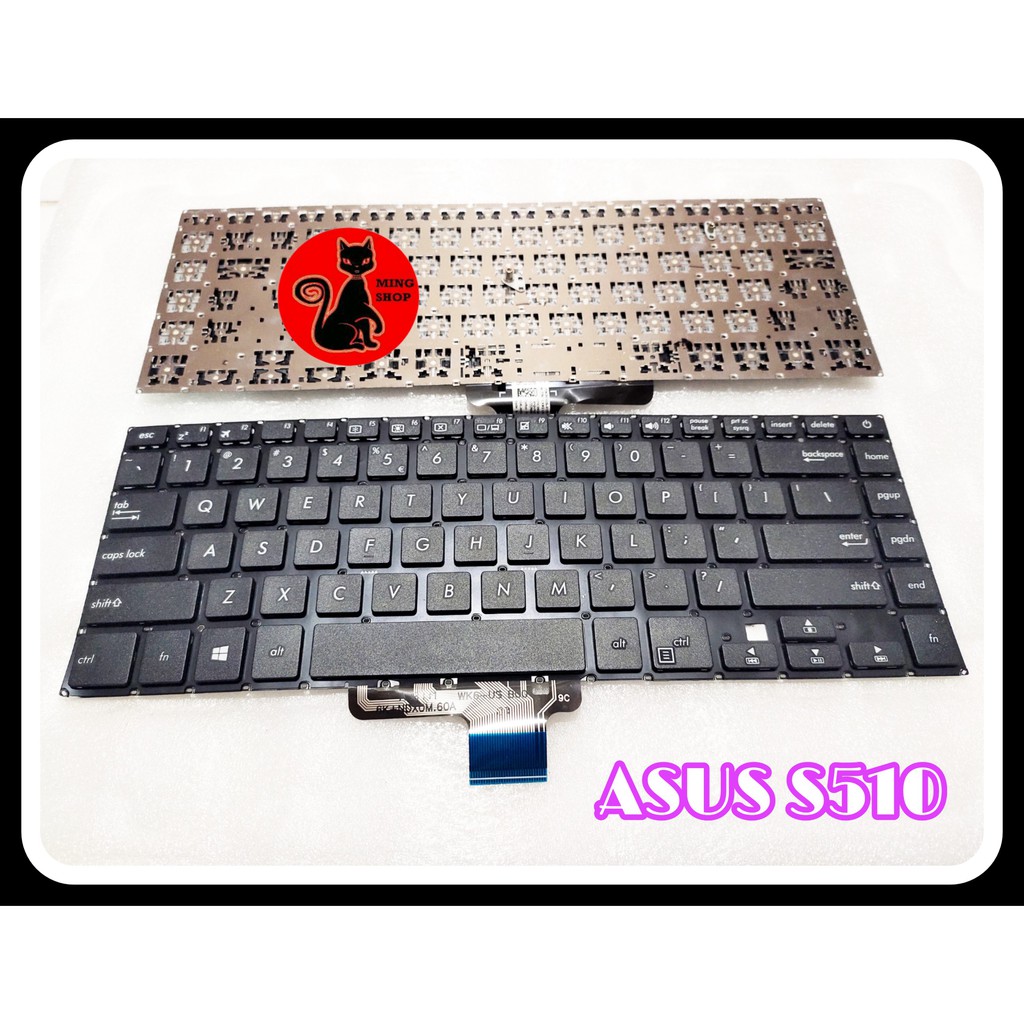 Jual KEYBOARD ASUS S510U BLACK | Shopee Indonesia
