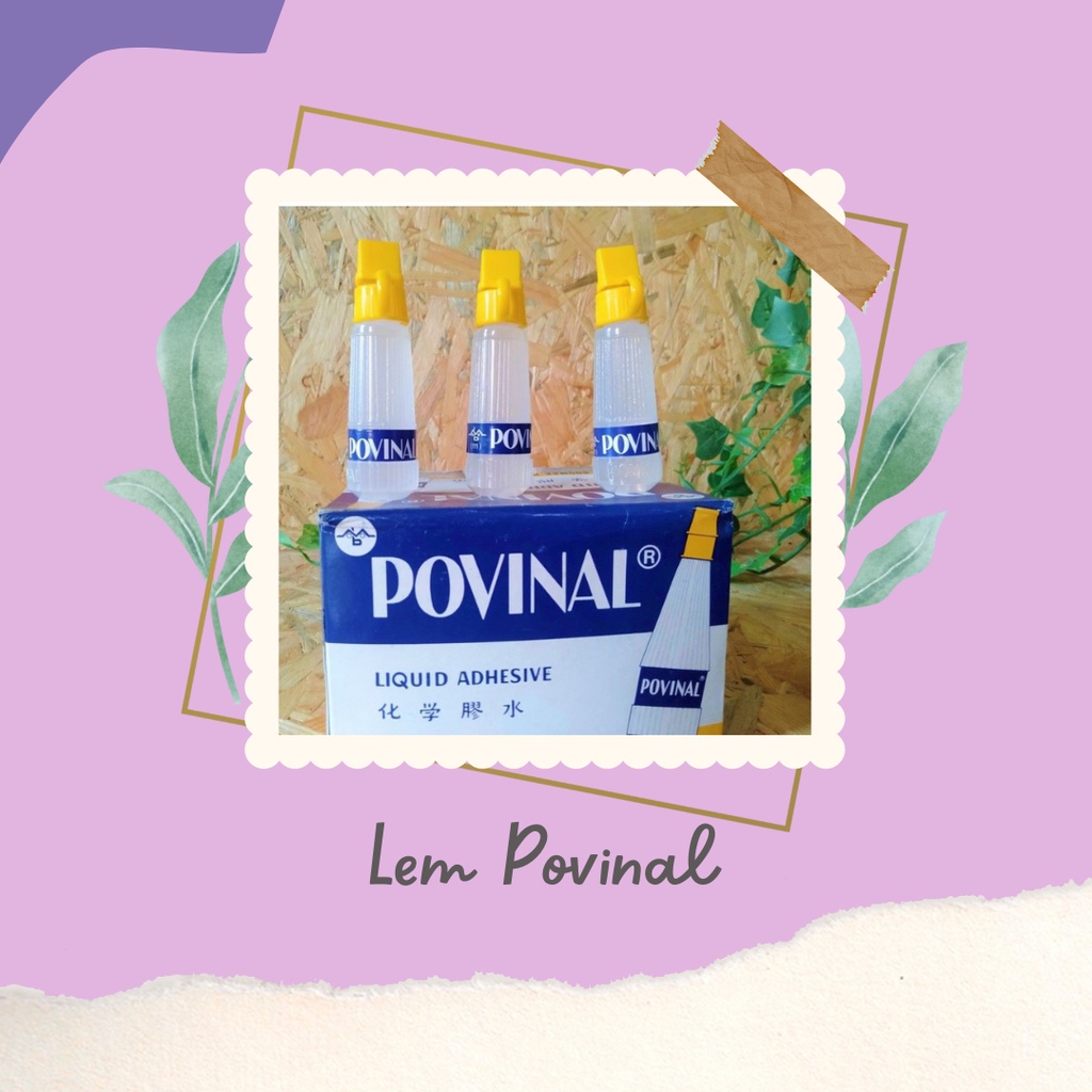 Jual LEM KERTAS CAIR POVINAL | Shopee Indonesia