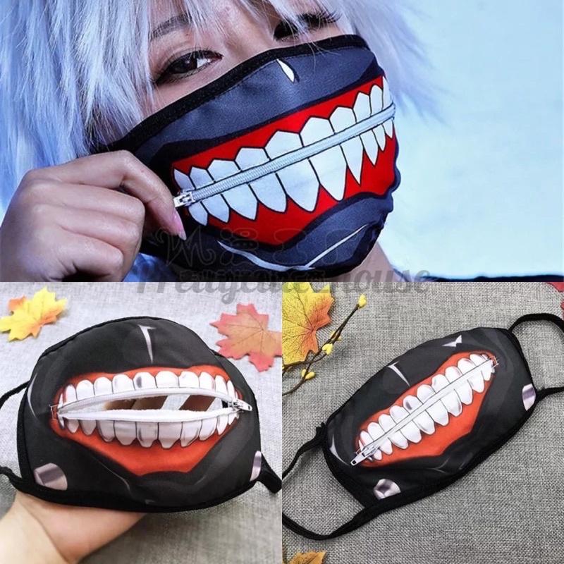 Jual Masker Zipper Tokyo Ghoul Ghost Kaneki Ken New - Mask Tokyo Ghoul ...