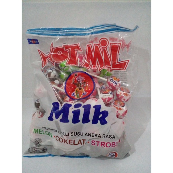 Jual Milk Permen lolli susu isi 50biji | Shopee Indonesia