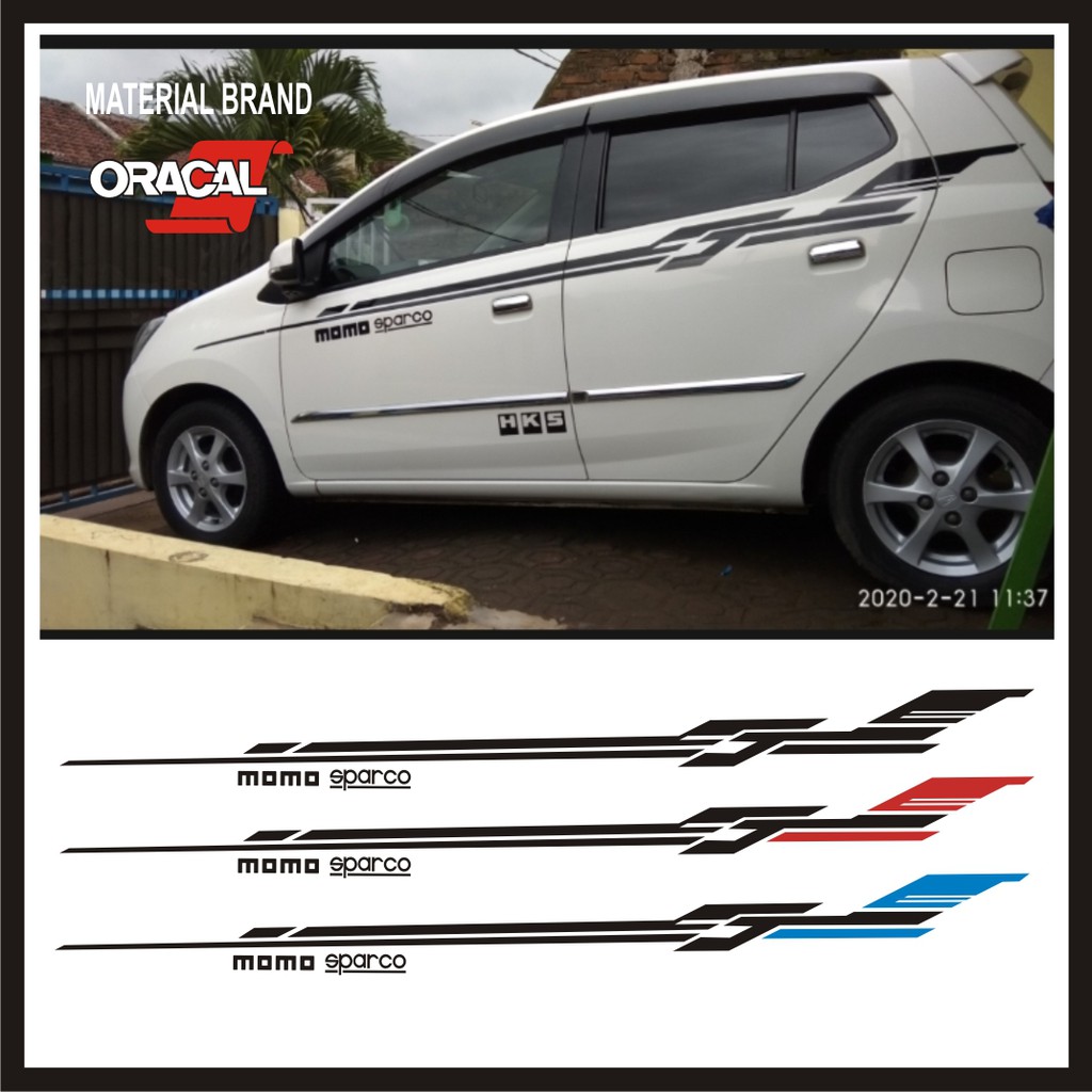 Jual Stiker Sticker Mobil cutting variasi agya ayla yaris jazz march ...
