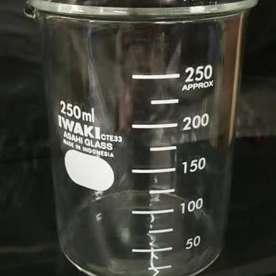 Jual Iwaki Beaker Glass 250 ml Low Form/Gelas Kimia Iwaki | Shopee Indonesia