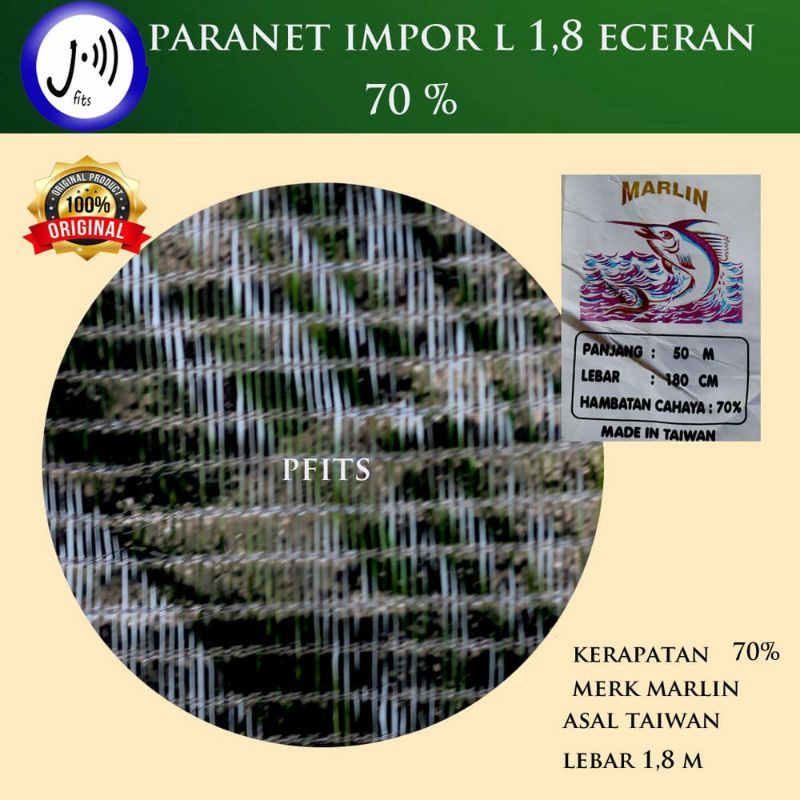 Jual Paranet 70% Eceran / Shading net / Agronet / Multinet / Jaring ...