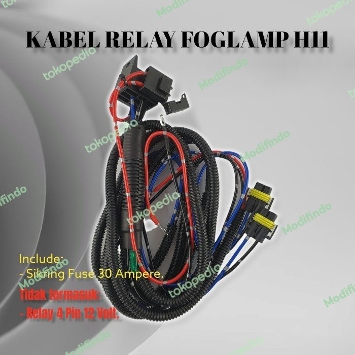Jual KABEL RELAY LAMPU KABUT FOGLAMP SOKET H11 OUTPUT 2 LAMPU NO RELAY ... Jual KABEL RELAY LAMPU KABUT FOGLAMP SOKET H11 OUTPUT 2 LAMPU NO RELAY ...