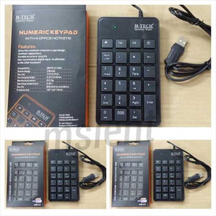Jual Keyboard Angka Numeric Keypad Mtech Keyboard Angka Mtech