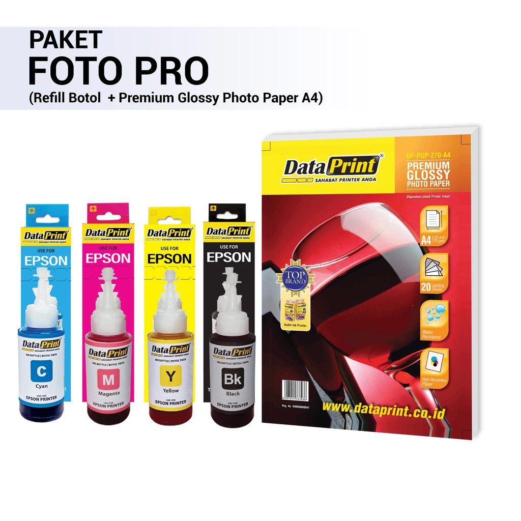 Jual DataPrint Paket Foto Pro Untuk Printer Epson | Shopee Indonesia