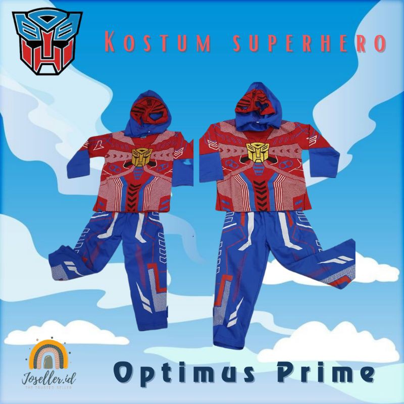 Jual KOSTUM TRANSFORMERS OPTIMUS PRIME TOPENG KAIN ROBOT SETELAN ...