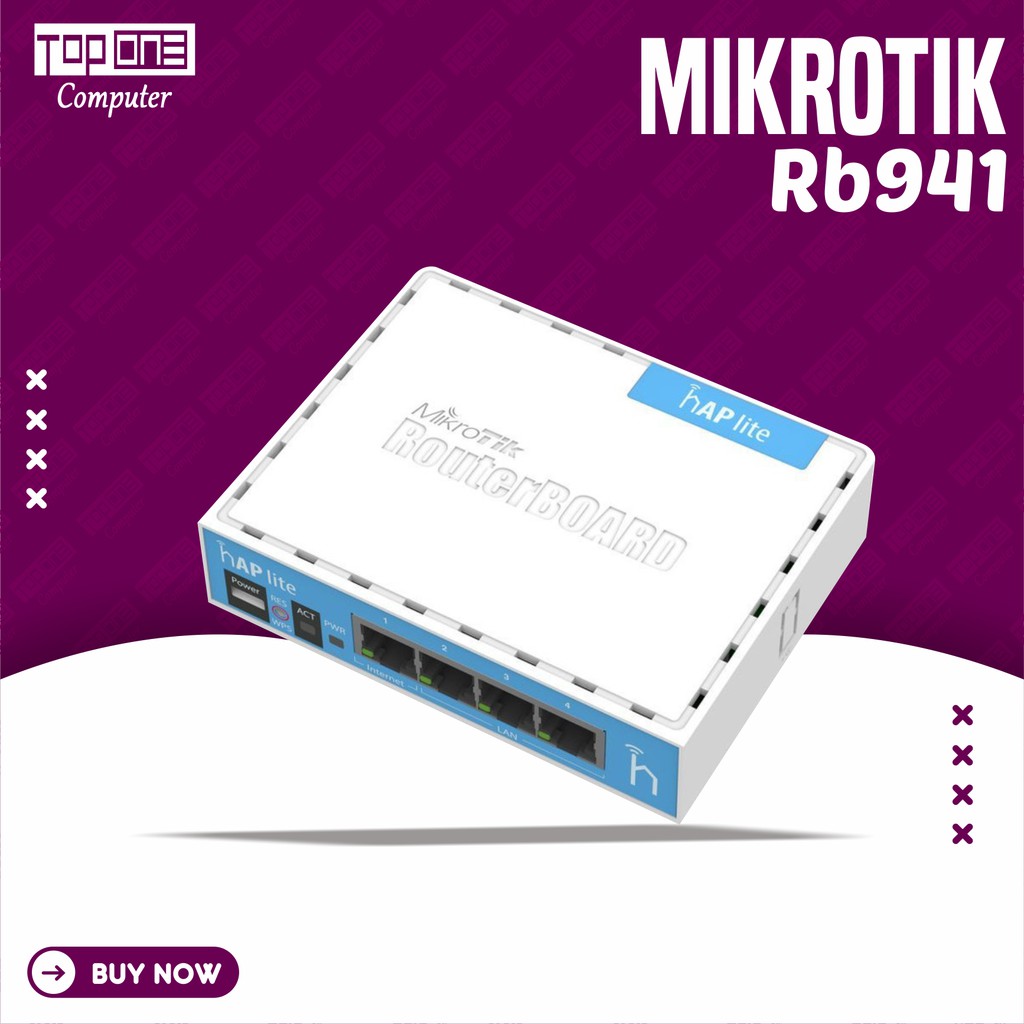 Jual Mikrotik Routerboard Rb941-2nd-non tc hAP Lite baru | Shopee Indonesia