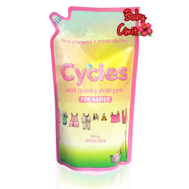 Jual Cycles Mild Laundry Liquid Detergent Refill 800ml | Shopee Indonesia