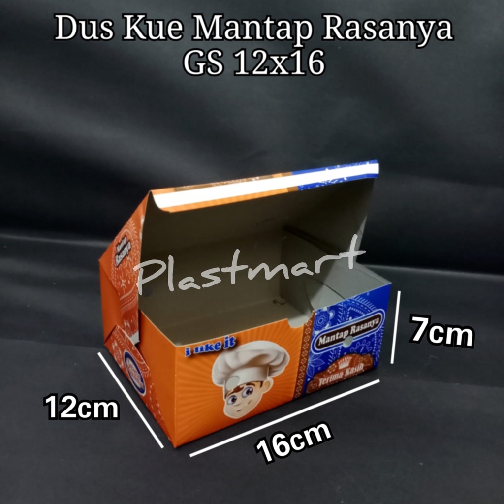 Jual Dus Kue GS MANTAP RASANYA - Box Kue Makanan/Snack @100pcs | Shopee ...