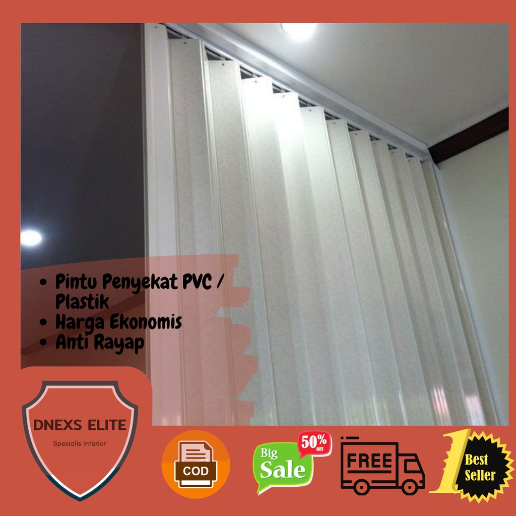 Jual PARTISI PVC FOLDING DOOR SEKAT RUANG TERMURAH DNEXS ELITE | Shopee ...