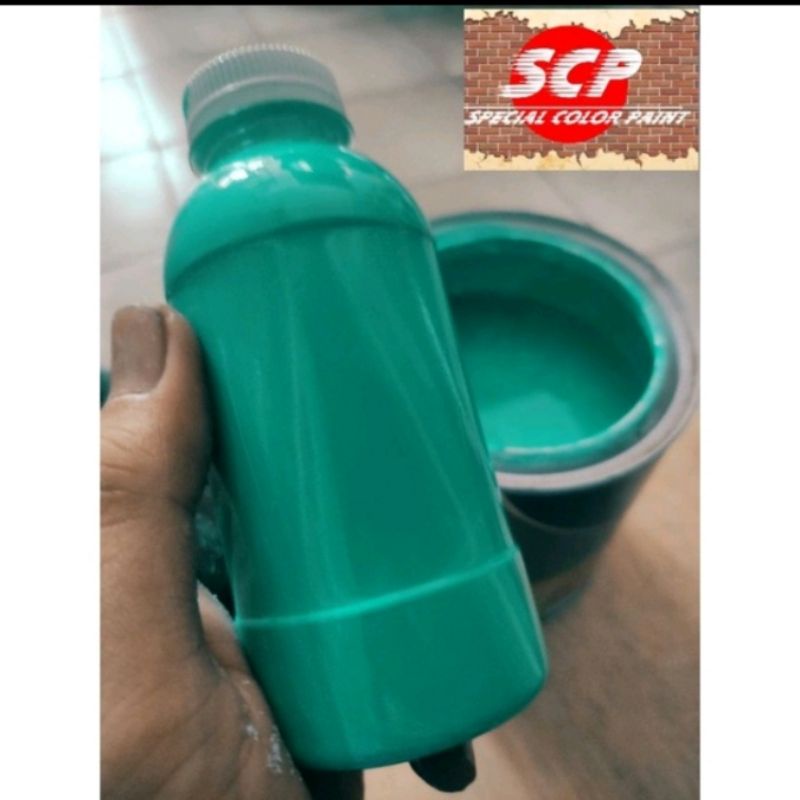 Jual CAT TOSCA BLUE SOLID 200 ml / cat hijau tosca/cat motor / cat ...