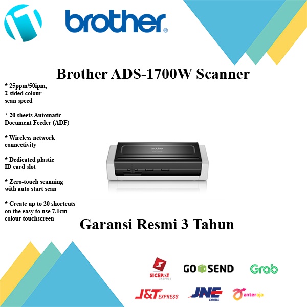 Jual Scanner Brother ADS-1700W Scanner | Shopee Indonesia