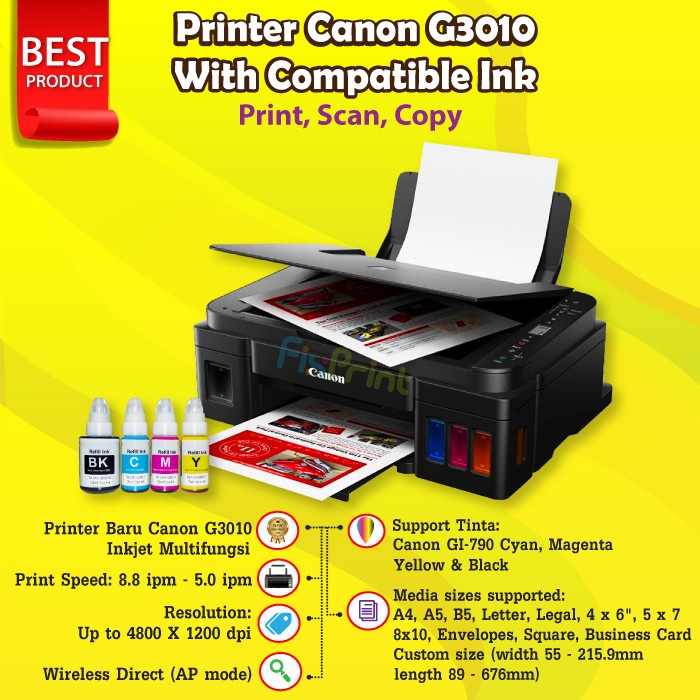 Jual Printer Canon G3010 G 3010 Print Scan Copy WiFi Ink Tank Tinta ...