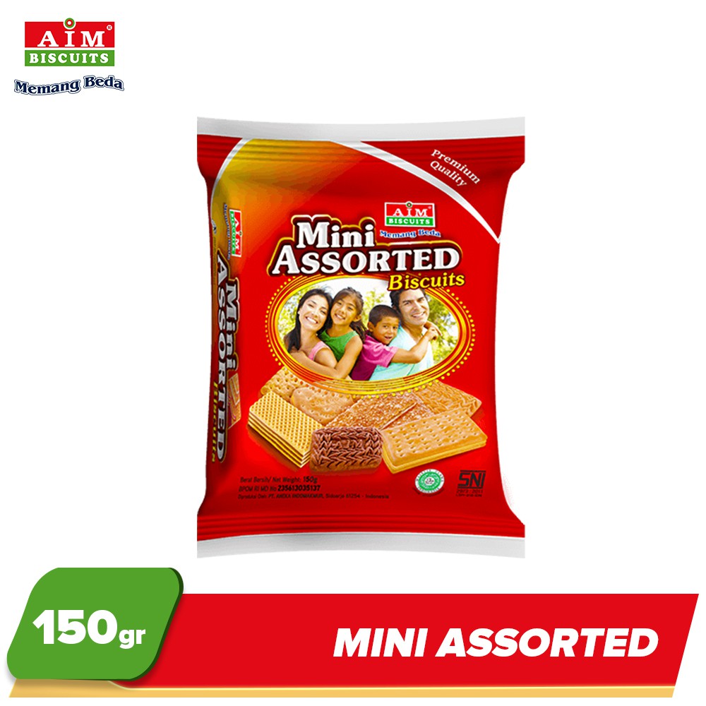 Jual AIM Mini Assorted Biscuits 150g | Shopee Indonesia