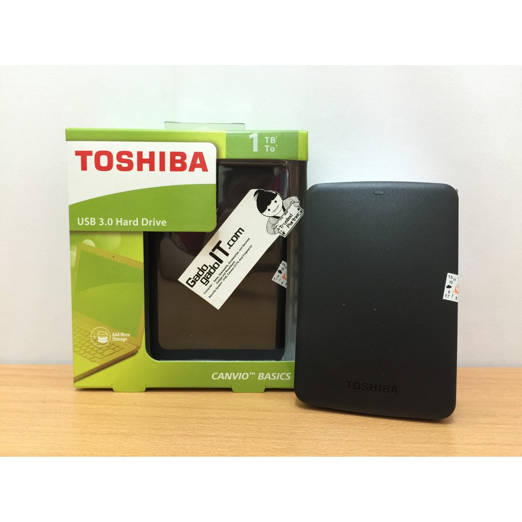 Jual Hardisk/HDD External TOSHIBA CANVIO BASICS 1TB SuperSpeed USB 3.0 | Shopee Indonesia