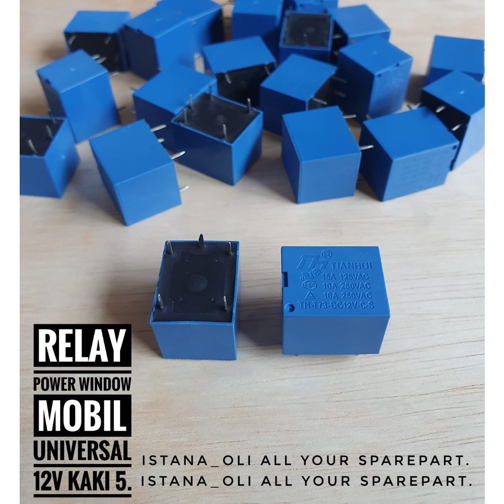 Jual Relay Power Window 12V Kaki 5 Universal Mobil Toyota Honda Timor ...