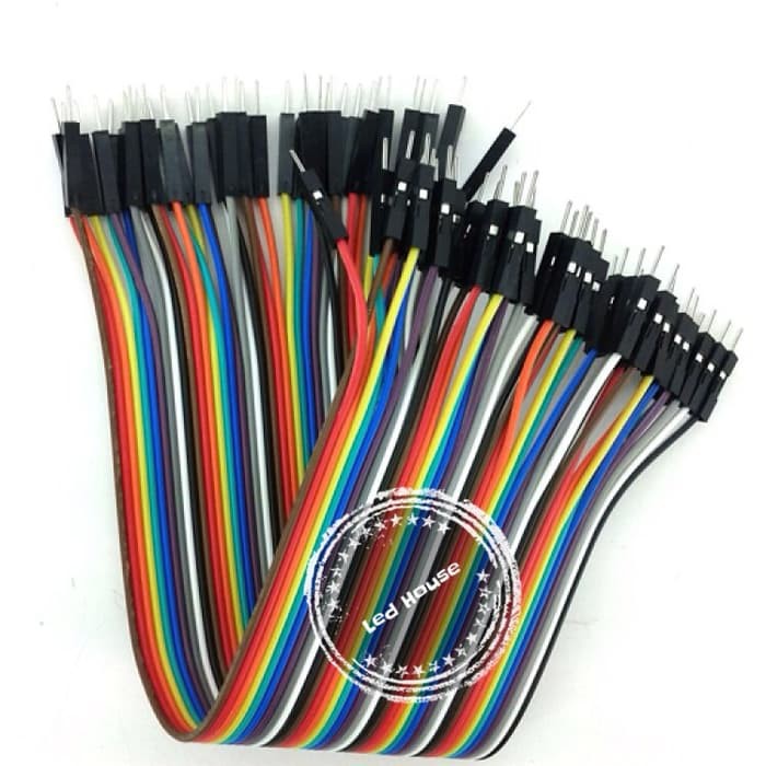 Jual Kabel jumper male male breadboard arduino sensor cable 20cm ...