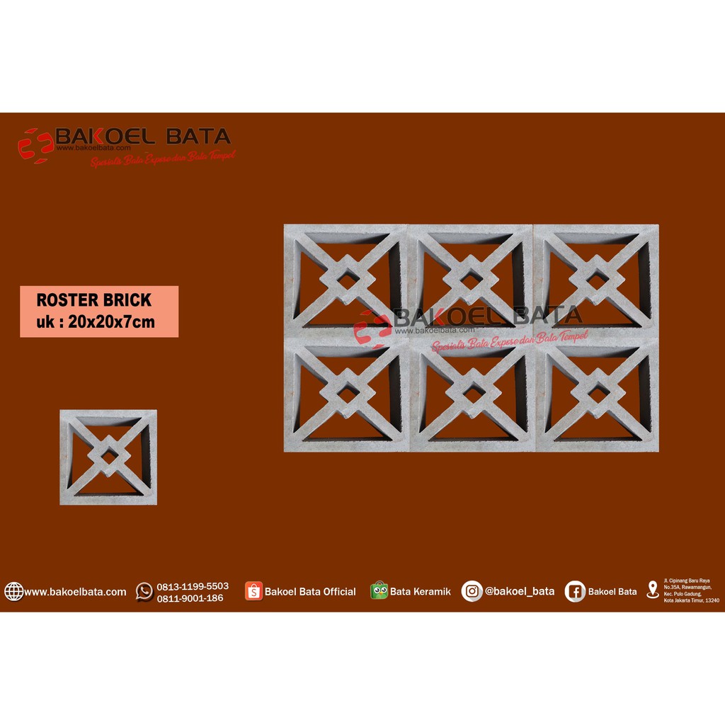Jual ROSTER BETON BRICK | Shopee Indonesia