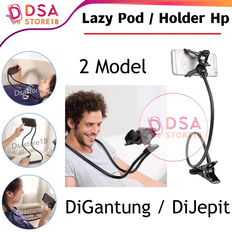Jual Lazypod Lazyneck Phone Holder Handphone Jepitan Universal Dudukan ...