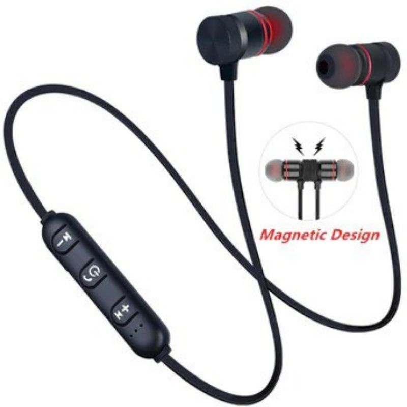 Jual Headset Bluetooth Earphone Blotooth Sport Magnetic Design Original ...