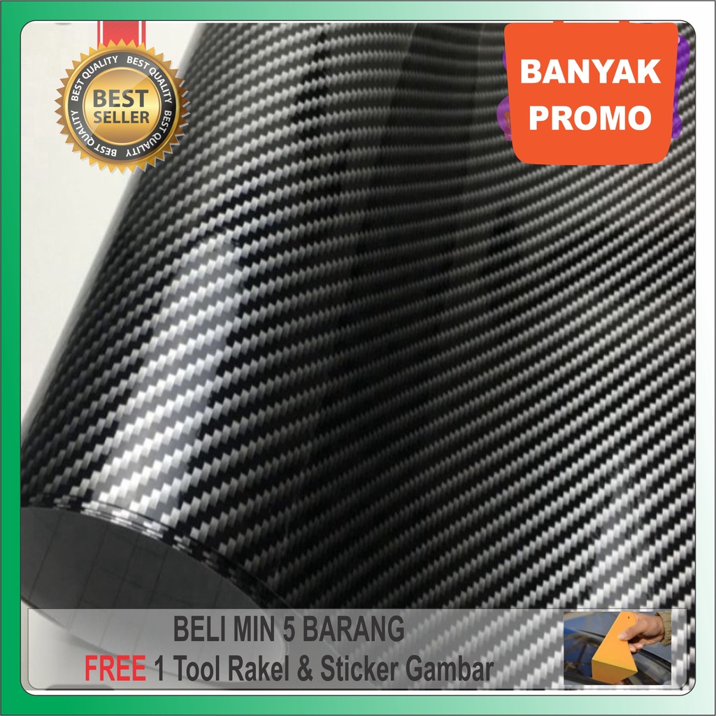 Jual Stiker carbon hitam silver, Skotlet motor dan mobil, stiker carbon ...
