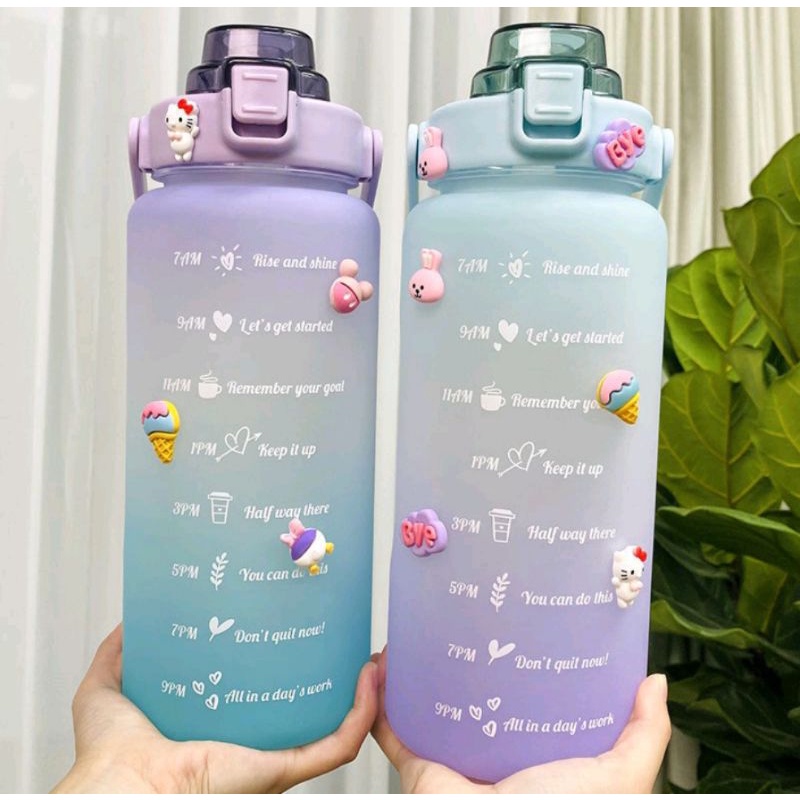 Jual Botol Minum 2 Liter Botol Minum viral Free Stiker 2D Botol Minum ...