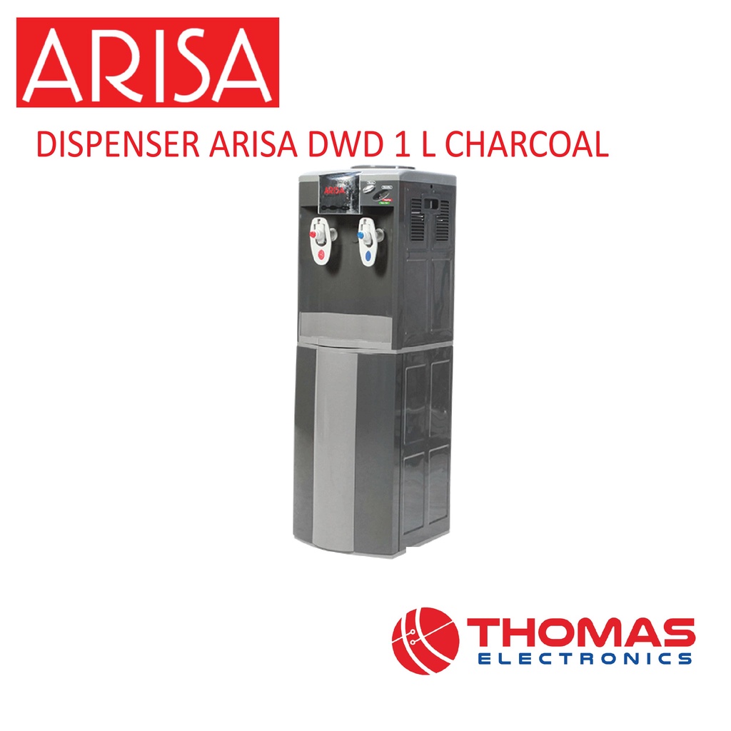 Jual DISPENSER ARISA DWD 1L CHARCOAL Dispenser 2 Kran Panas Normal ...
