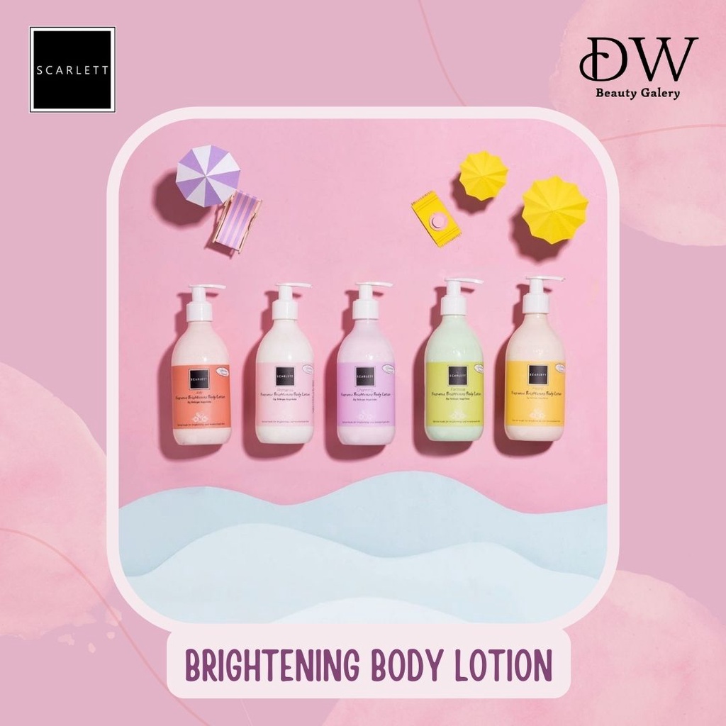 Jual SCARLETT - Fragrance Brightening Body Lotion All Varian (300ml ... Jual SCARLETT - Fragrance Brightening Body Lotion All Varian (300ml ...