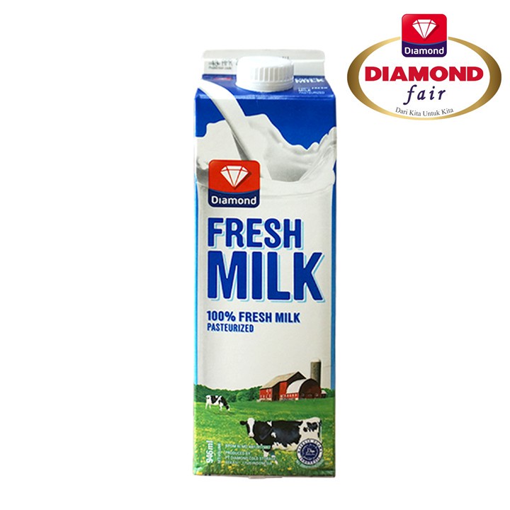Jual Diamond Fresh Milk Plain 946Ml | Shopee Indonesia