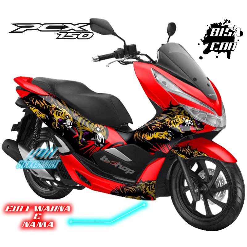 Jual Decal PCX 150 motif singa lion macan variasi motor full body ...