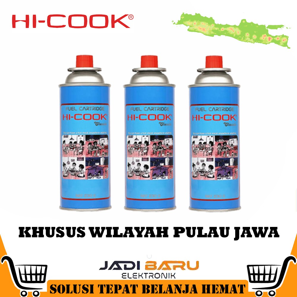 Jual (READY COD) Tabung Gas Mini Hi-Cook Gas Kompor Portable Hicook ...