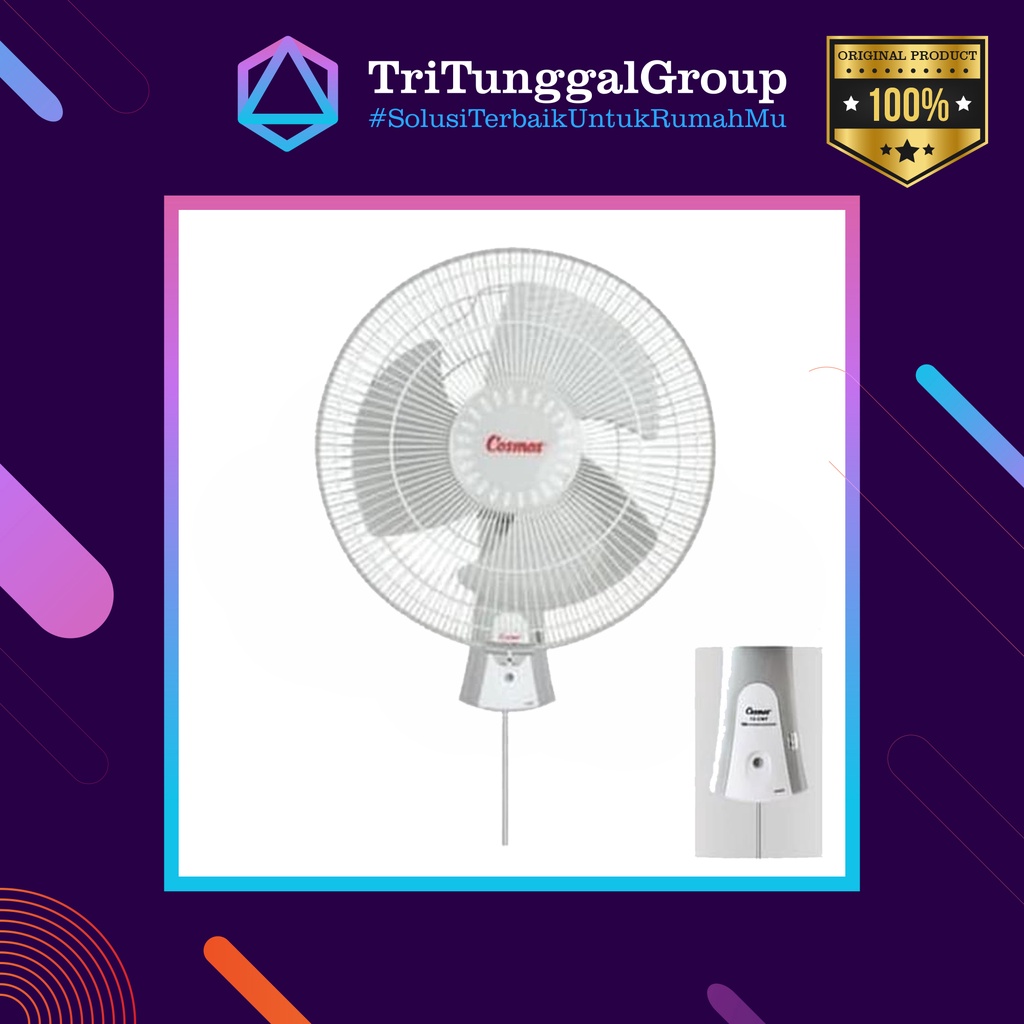 Jual (BAYAR DI TEMPAT) Kipas Angin Dinding Wall Fan Cosmos 12 Inch 12 ...
