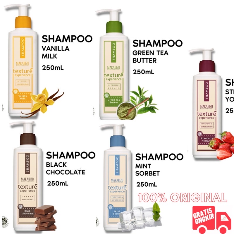Jual makarizo texture experience shampoo 250ml | Shopee Indonesia