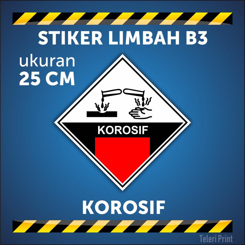 Jual Stiker Limbah B3 KOROSIF ukuran 25 cm | Shopee Indonesia