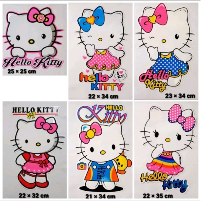 Jual STIKER VINIL HELLO KITTY STICKER DASBOR MOTOR | Shopee Indonesia