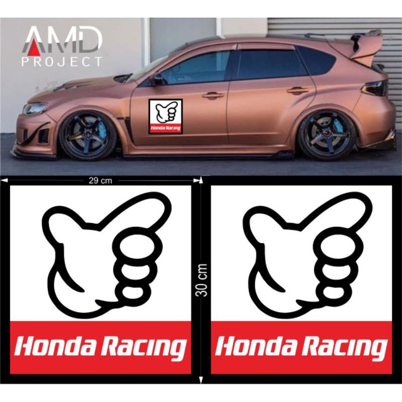 Jual Stiker Body Mobil Stiker Honda Racing | Shopee Indonesia