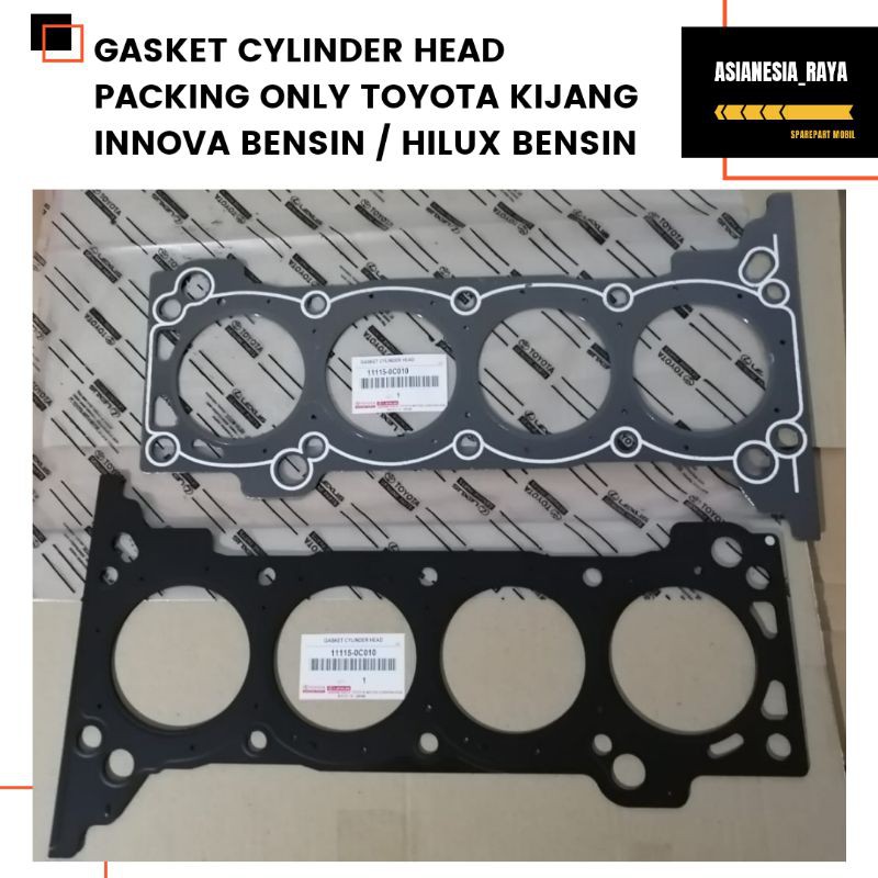 Jual Gasket Cylinder Head / Packing Only Toyota Kijang Innova Bensin / Hilux Bensin Gravit ...