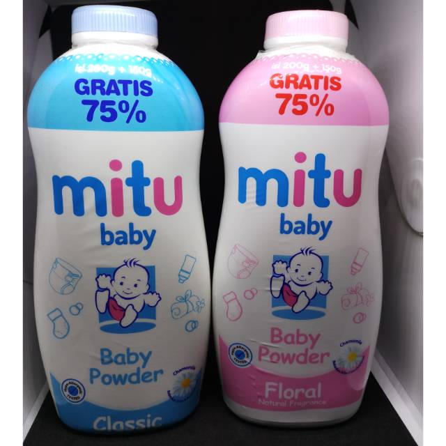 Jual Mitu baby powder 200g bedak bayi mitu 200g | Shopee Indonesia