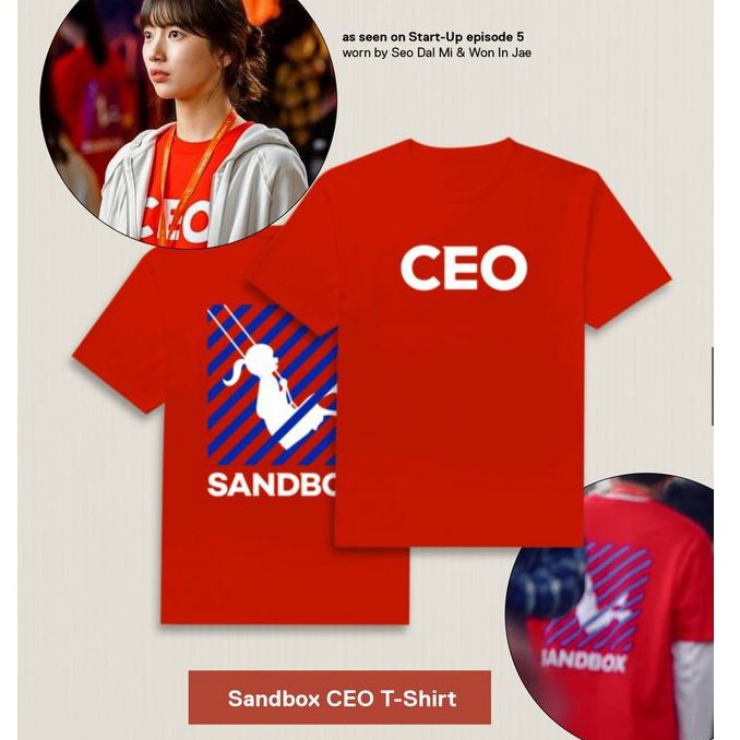 Jual Kaos CEO Sandbox Start-Up - Tshirt K-Drama Seo Dal Mi Korea ...